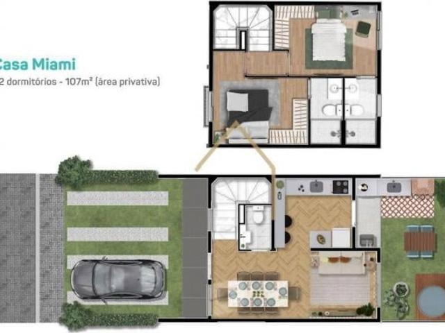 Casas com 2 ou 3 dormitórios à venda, a partir de 65 m² Chácara Letônia Americana/SP