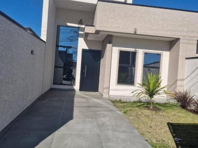 Casas Modernas com Suíte, Pé Direito Alto e Espaço Gourmet à Venda em Fazenda Rio Grande/PR
