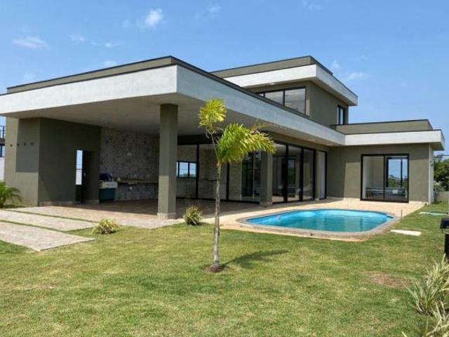 Casa/sobrado nova, de 196 m² mobiliada, 3 dorms/suítes, piscina, vista a represa, à venda, RSC XIII