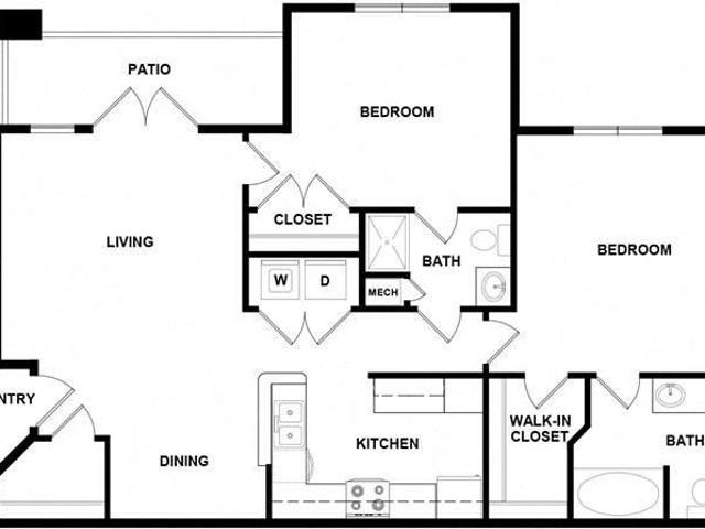 Cascades at Northlake Apartments 2 Bedroom Apartment for Rent at 8700 Long Creek Club Dr, Charlotte, NC 28216 Wedgewood