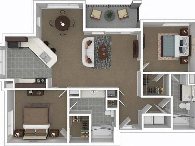 Cascades at Northlake Apartments 2 Bedroom Apartment for Rent at 8700 Long Creek Club Dr, Charlotte, NC 28216 Wedgewood