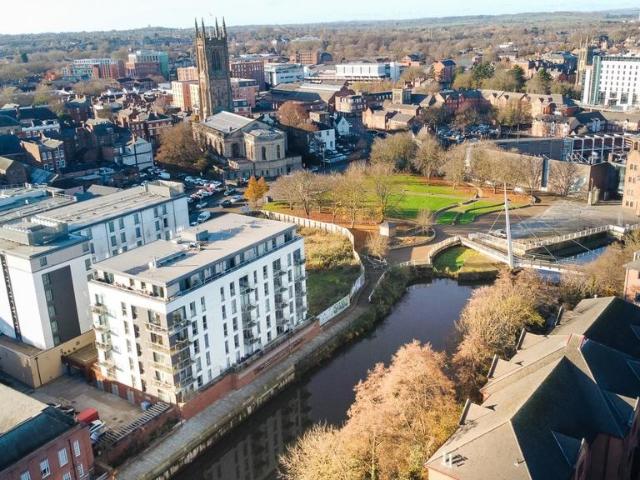 Cathedral View, Full Street, Derby. 2 bed penthouse to rent £1,295 pcm £299 pw