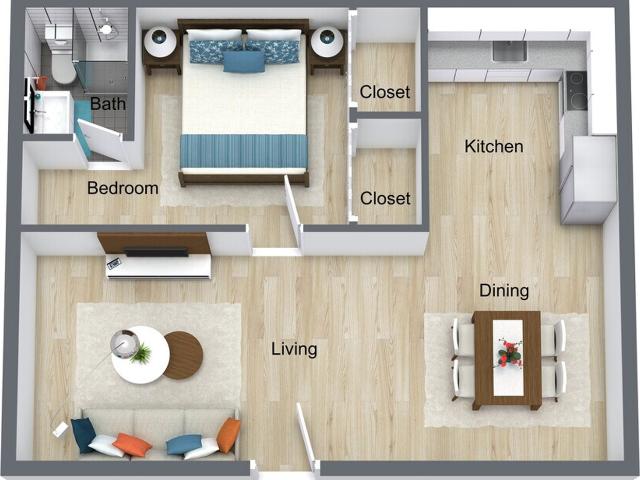 Centennial Lofts 2 Bedroom Apartment for Rent at 1531 Crest Rd, Raleigh, NC 27606 Southwest Raleigh