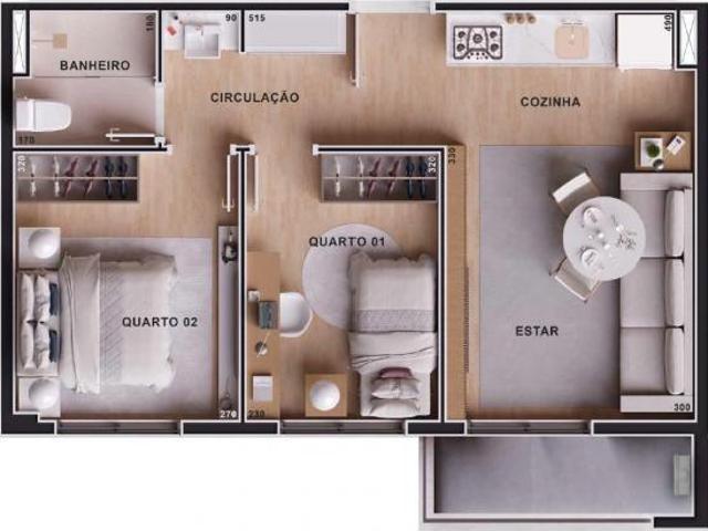 Centro Apart. 1 e 2 Quartos Excelente localização
