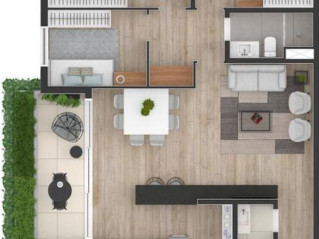 Centro · Apartamento · 3 Dormitórios · 1 Suíte · 107,41 m²