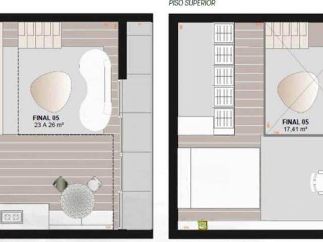 Centro Loft Moderno no Coração de Curitiba 37,41m²