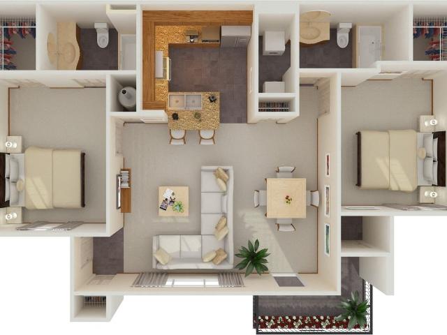 Cedar Ridge Apartments 2 Bedroom Apartment for Rent at 11100 E 96th St S, Tulsa, OK 74133
