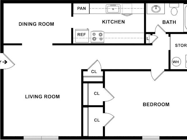 Cedarfield at Churchland Apartments 1 Bedroom Apartment for Rent at 4029 Cedar Ln, Portsmouth, VA 23703