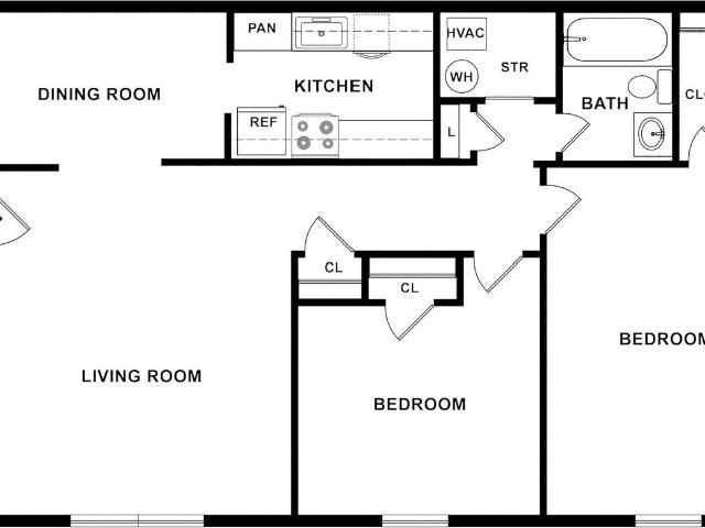 Cedarfield at Churchland Apartments 2 Bedroom Apartment for Rent at 4029 Cedar Ln, Portsmouth, VA 23703