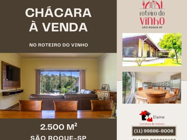 Chácara a venda em São Roque Ao lado do Roteiro do Vinho