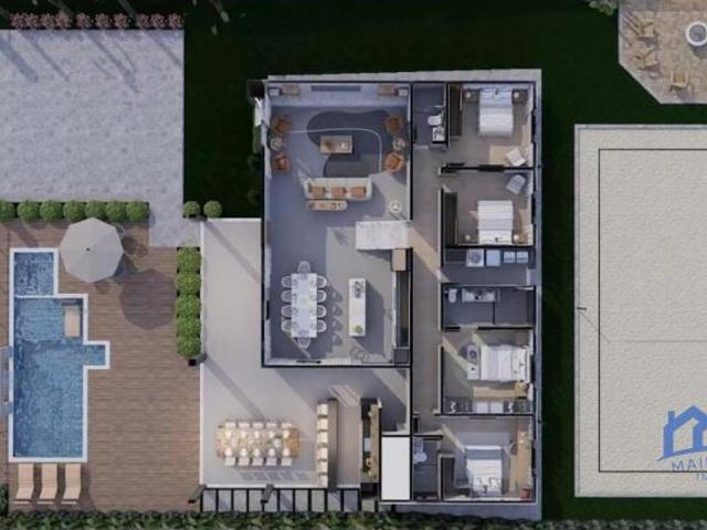 Chácara com 4 Quartos e 3 banheiros à Venda, 1.000 m² por R$ 1.380.000 Cód. ch2476