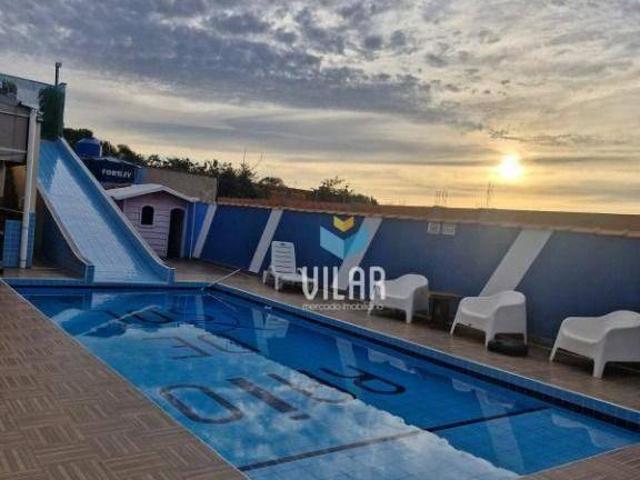 Chácara com 3 dormitórios à venda, 475 m² por R$ 500.000,00 Caguaçu Sorocaba/SP