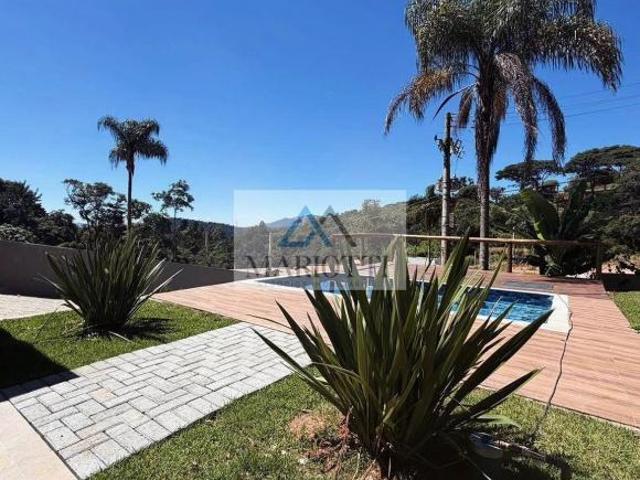 CHÁCARA COM PISCINA À VENDA EM ATIBAIA – VISTA PARA ÁREA VERDE E FINO ACABAMENTO