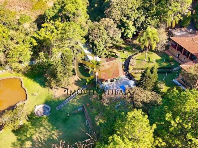 Chácara em Atibaia com Lago, Campo, Piscina porteira fechada