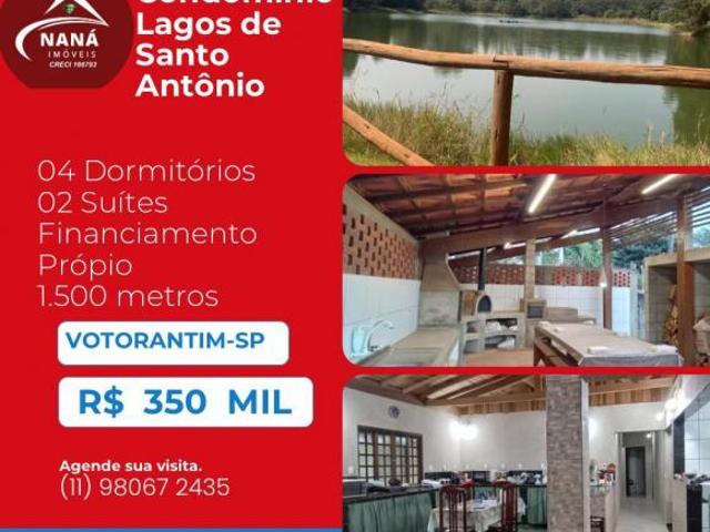 Chácara em Condomínio Fechado em Votorantim 4 Dormitórios, 2 Suítes