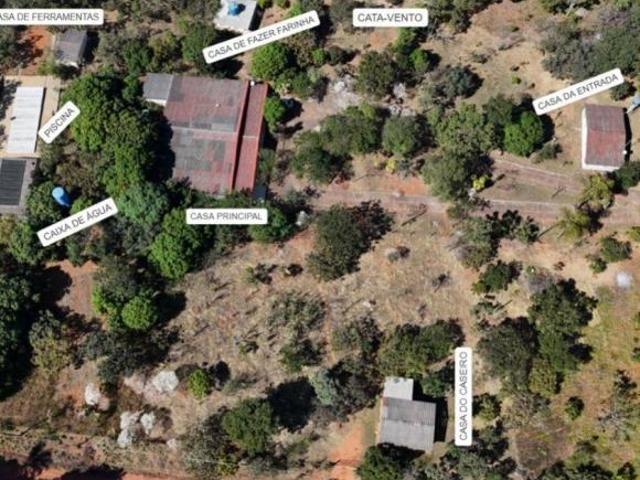 chacará ponte alta norte, casa grande, 20 mil metros, 4 casas dentro