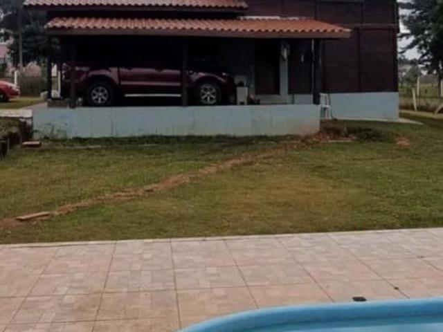 Chácara 100 % aproveitável de esquina, mobiliada, registrada, com casa, salão de festas, em Contenda