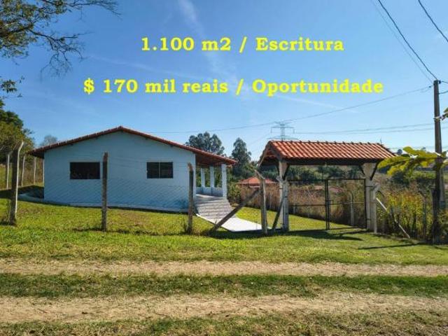 Chácara 1.100 m2 Escritura Oportunidade água lúz Internet próx. cidade