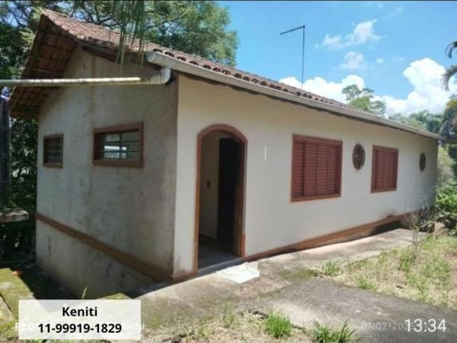 Chácara 1.600m², casa 200m², salão 65m², R. Alpina, Sta Isabel, pronto p/ morar