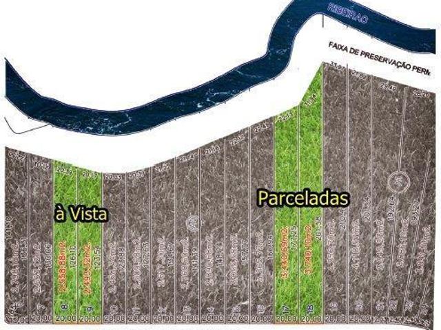 Chácaras Parceladas com Área Verde e o Rio Pirapitinga