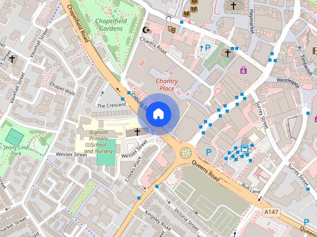 Chapelfield Gardens, Coburg Street, Norwich, NR1