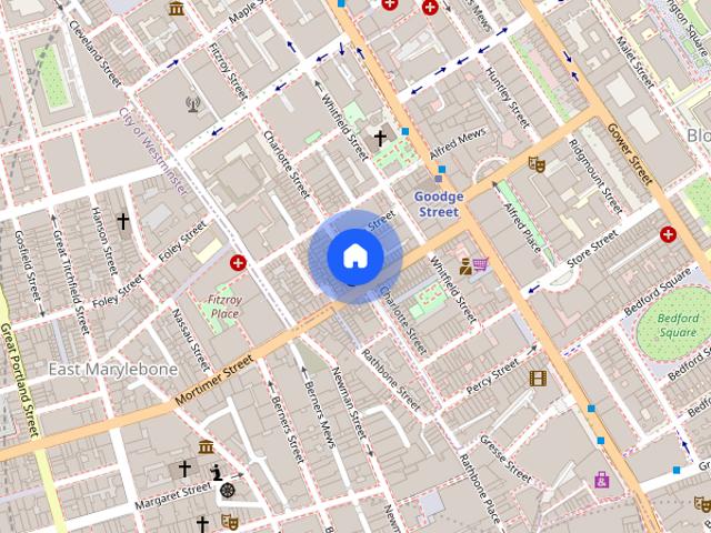 Charlotte Street, Fitzrovia, W1T