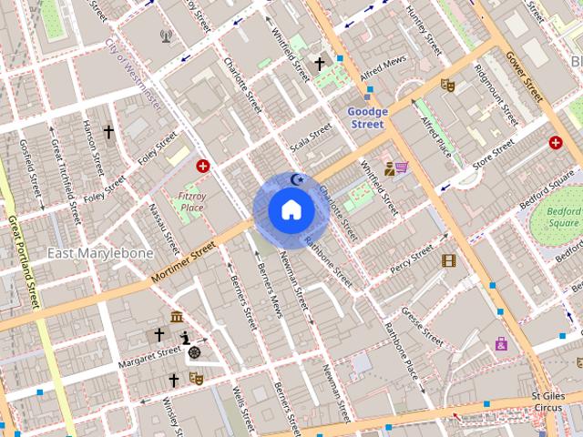Charlotte Place, Fitzrovia & Covent Garden