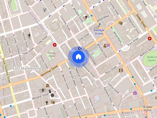 Charlotte Place, Fitzrovia & Covent Garden