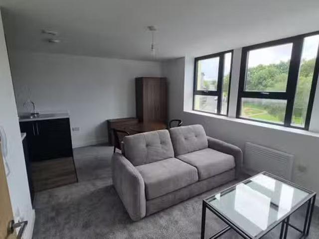 Charming 1 BA Studio flat for rent in Park House, Bradford, Br.