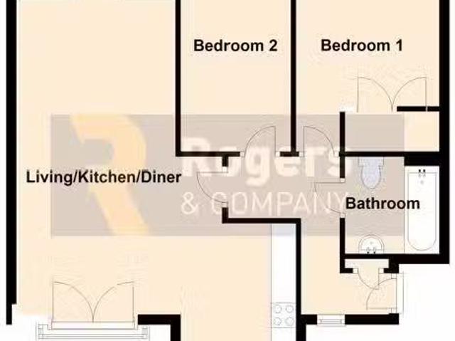 Just in! 2 bedroom flat for rent in Providence Court, Frome, B.