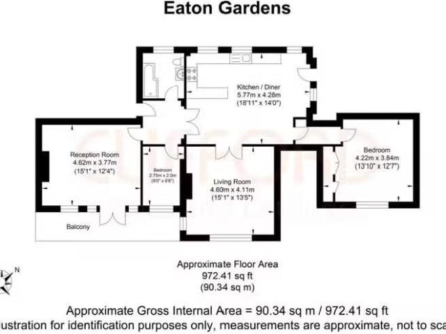 Nice 3 bedroom flat for rent in Eaton Gardens, Hove, East Susi.
