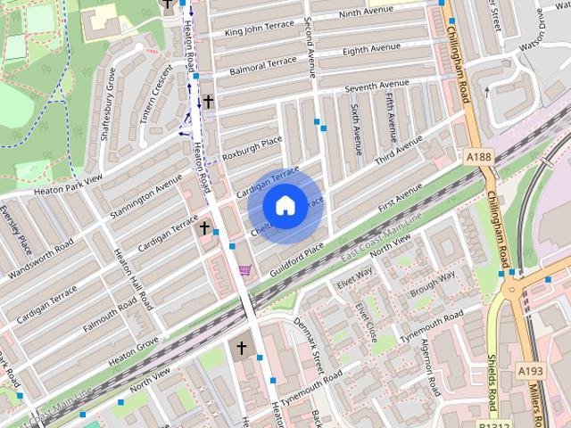 Cheltenham Terrace, Newcastle upon Tyne, Tyne and Wear, NE6