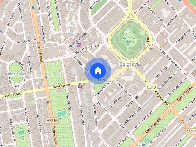Chesham Place, Belgravia, London, UK, SW1X