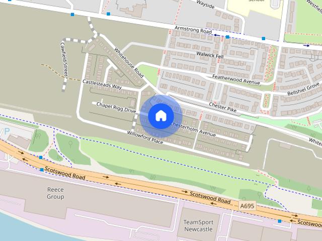 Chesterholm Avenue, The Rise, Newcastle Upon Tyne, Tyne and Wear, NE15