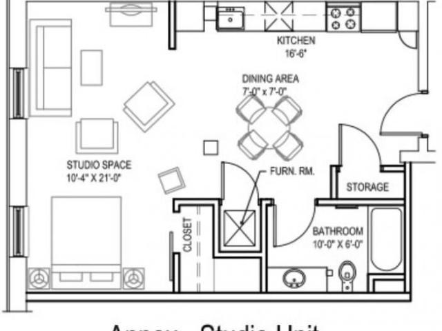 City Hall Artist Lofts Studio Apartment for Rent at 13615 Michigan Ave, Dearborn, MI 48126 Shaefer Greenfield