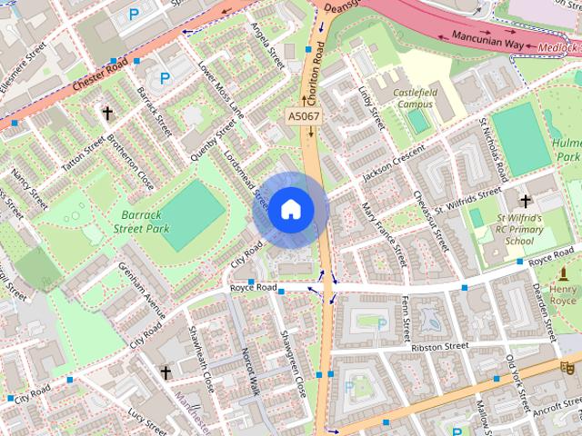 City Road, Hulme, Manchester, Lancahsire, M15 5GH
