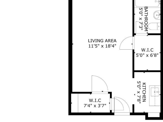 Comfortable Studio Living Studio Apartment for Rent at 5442 S Harper Ave, Chicago, IL 60615 Hyde Park