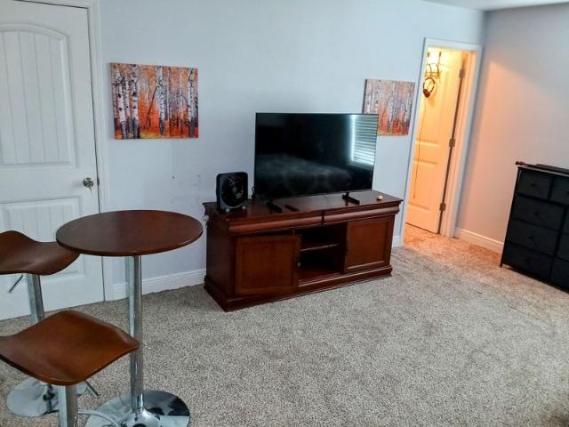 Comfy Bedroom with Television