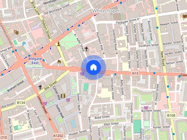 Commercial Road, Aldgate, London, E1