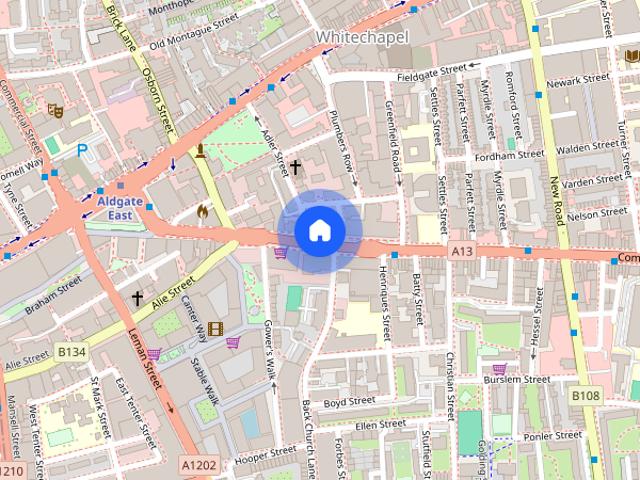 Commercial Road, Aldgate, London, E1