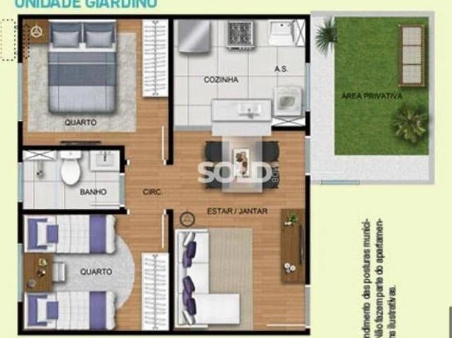 Compre seu apartamento com direito a ter uma área externa privativa