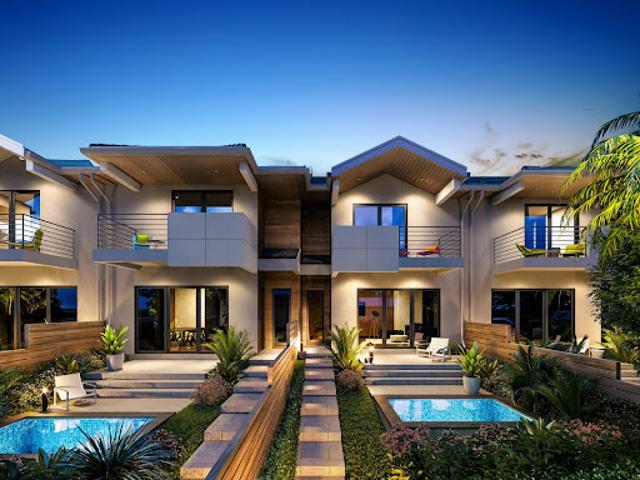 Contemporary house with terrace