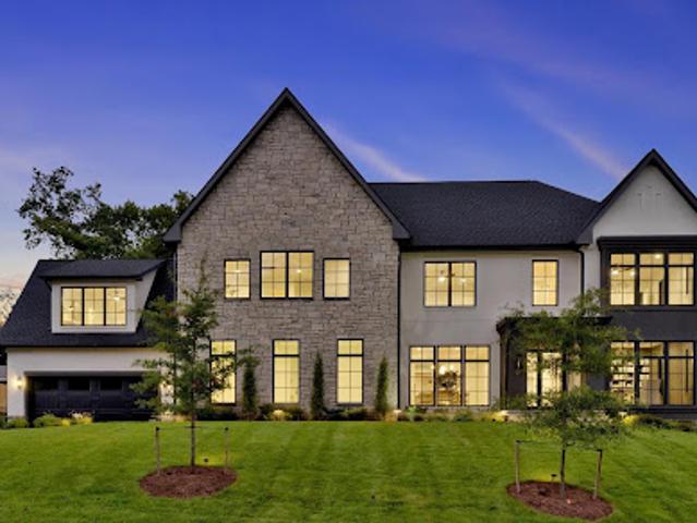 Contemporary house with garden