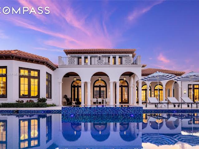 Contemporary house with pool and garden