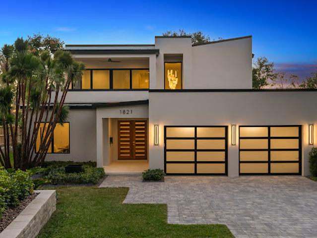 Contemporary house with pool and terrace