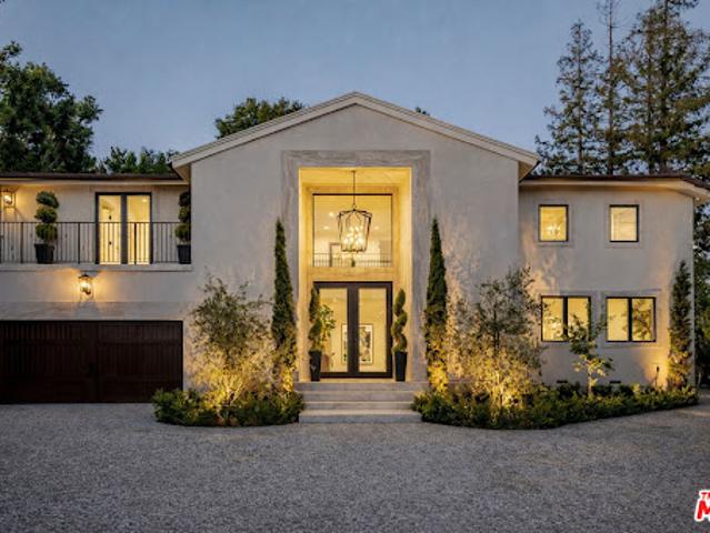 Contemporary house with pool and garden