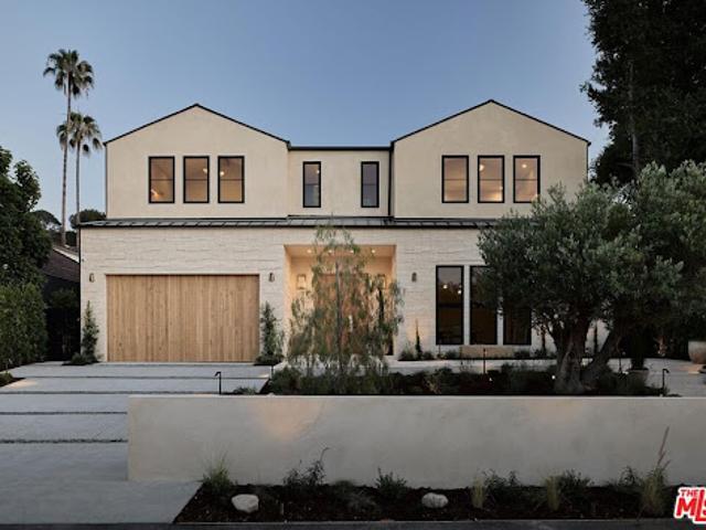 Contemporary house with pool and garden