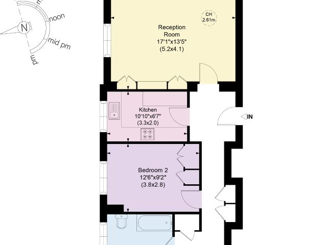 Convenient two bedroom flat with beautiful views in a historic interwar apartment building
