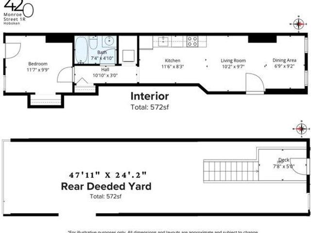 condo with 1 bedroom, Hoboken NJ DLS101705707