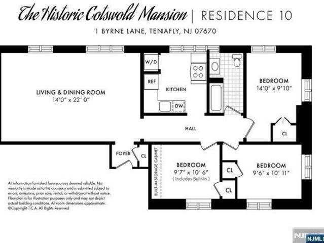 condo with 3 bedroom, Tenafly NJ DLS102779732
